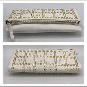 Max Edition | Bags | Max Edition White Studded Clutch Crossbody Bag ...